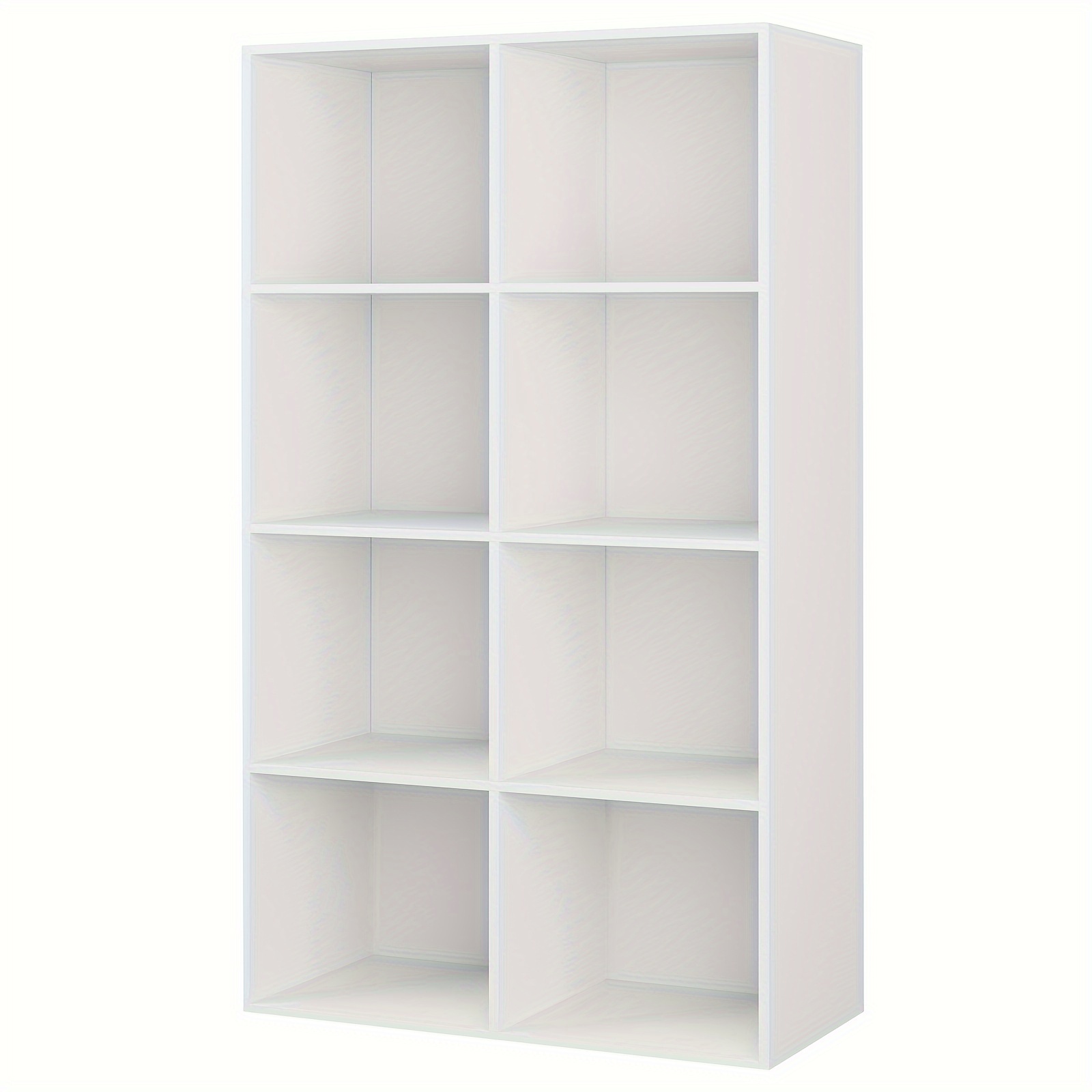 Fultru White Bookcase 8 Cubes Storage Cabinet Unit - Temu