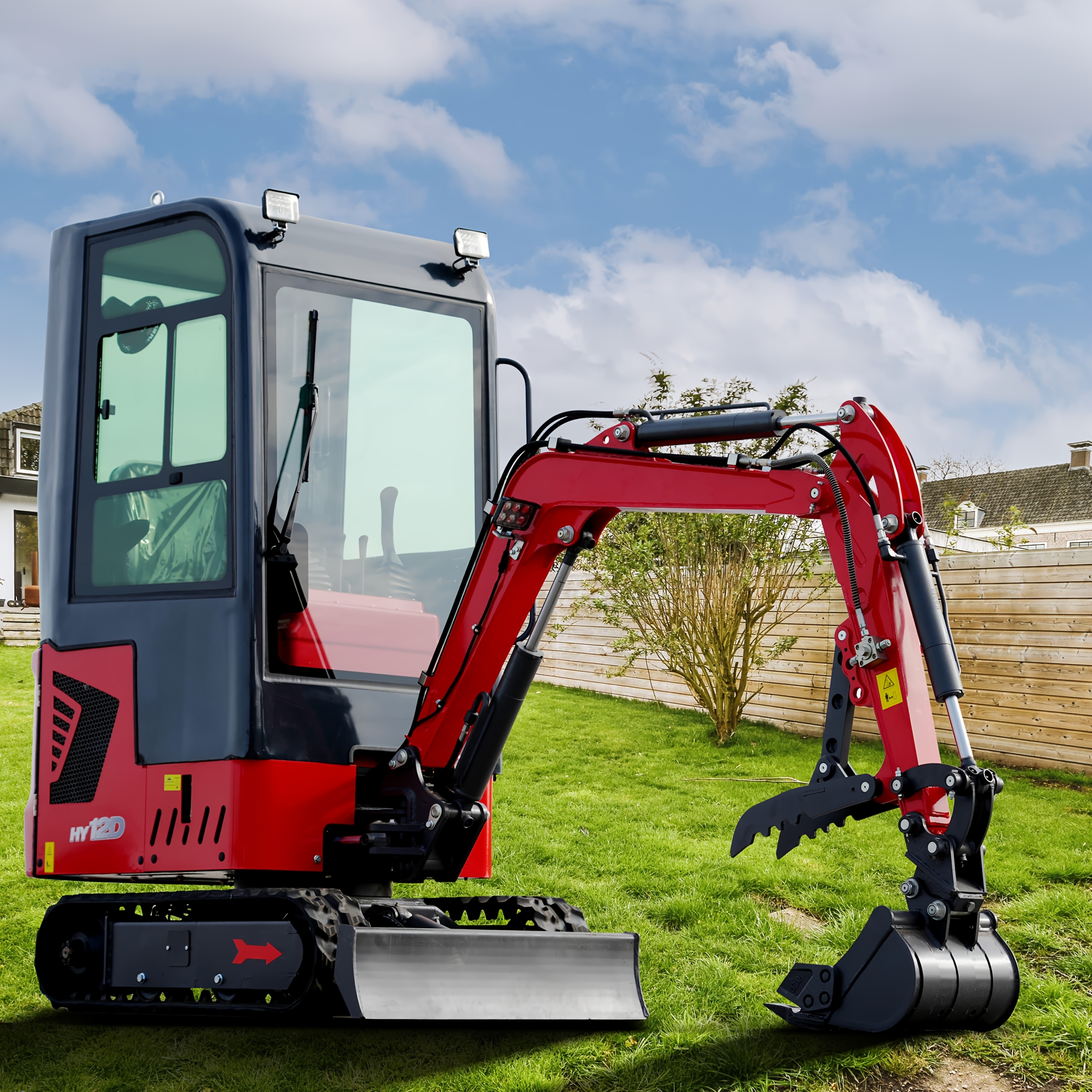 mini excavator sold on Temu United States
