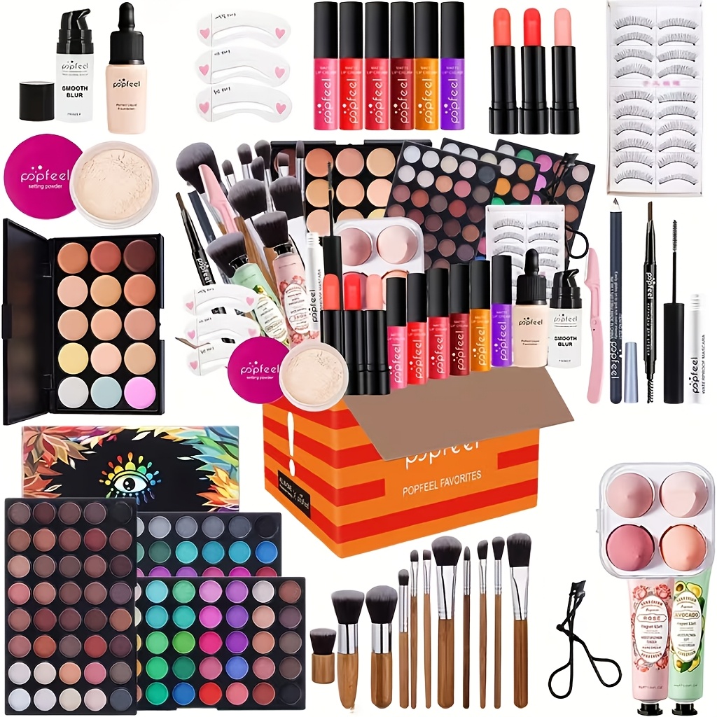 full makeup kits sold on Temu United States