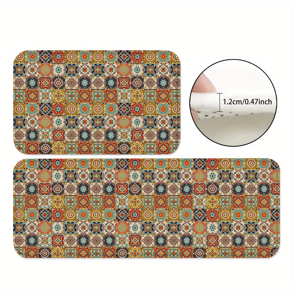 Vintage Bohemian Kitchen Rug Non Slip Kitchen Mats Floor - Temu Australia