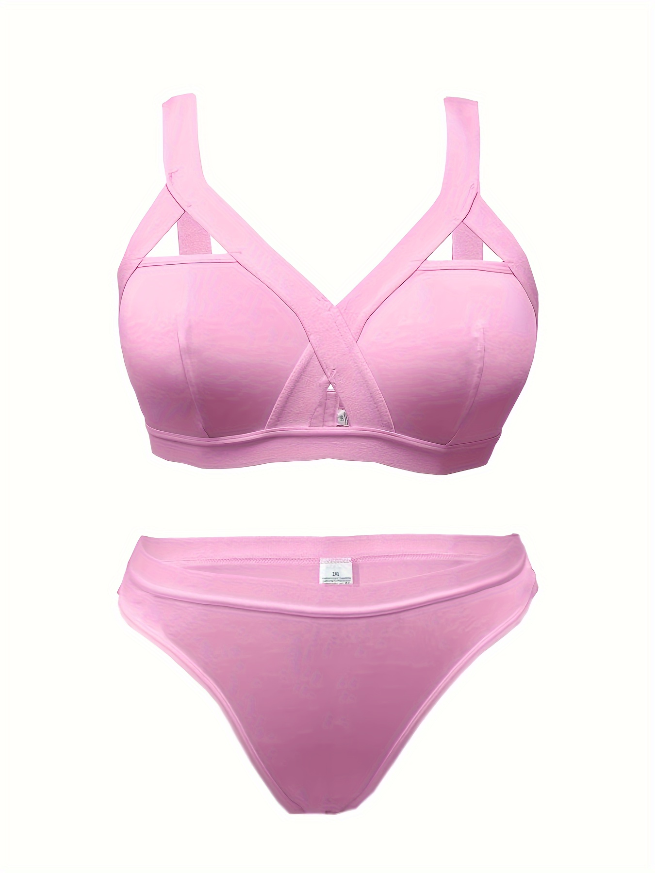 plus size sexy lingerie two piece set women s plus plain Temu