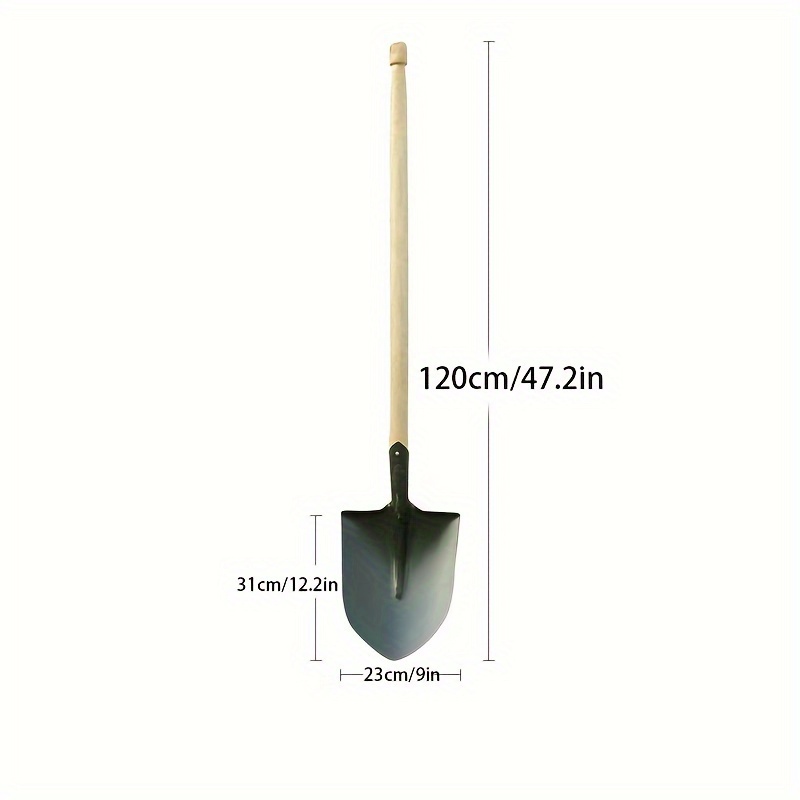 Heavy duty Metal Garden Shovel Wooden Handle Perfect Outdoor - Temu