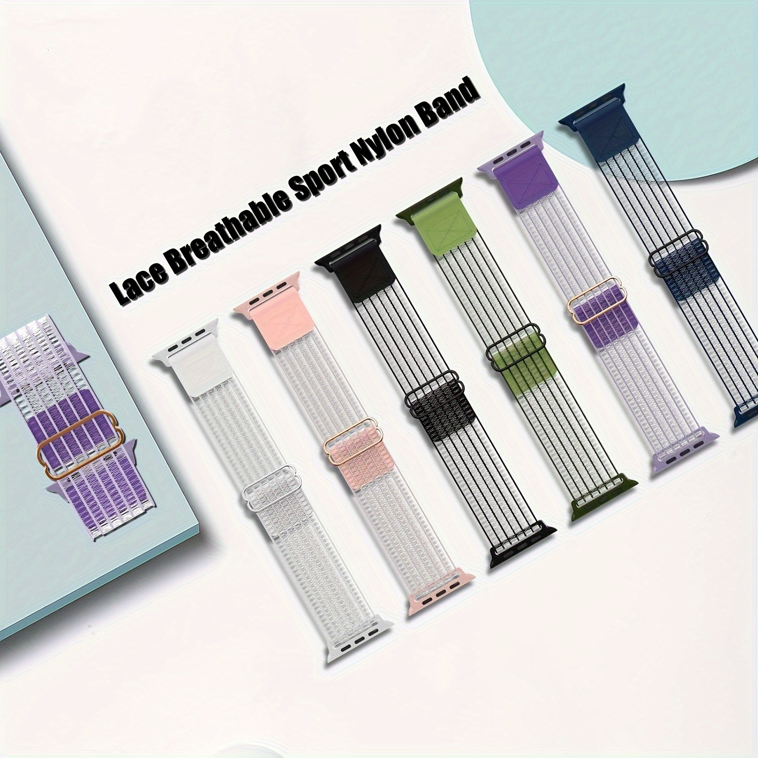 Nylon Loop Bands Compatible Iwatch Nylon Sport Adjustable - Temu Canada