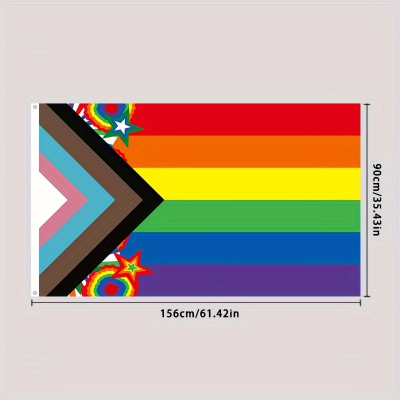 1 ცალი Progress Rainbow Pride Flag Rainbow Flags ყველას - Temu Georgia