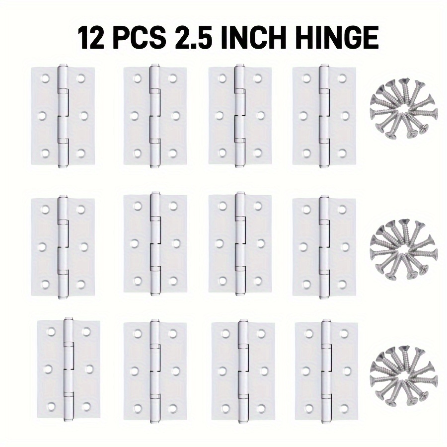 modern brushed stainless steel door hinges heavy duty metal - Temu