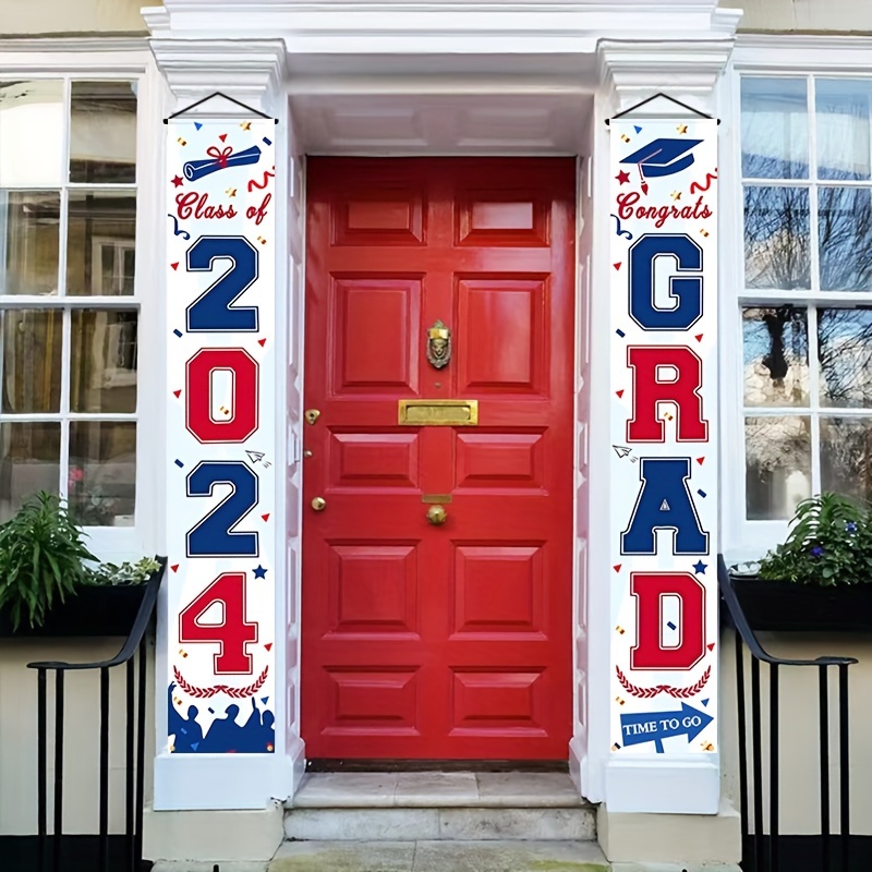 Class Graduation Grad Porch Banner Sign Front - Temu