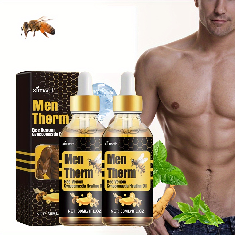 Male Bee Oil Men Chest Muscle Massage Body Oil - Temu