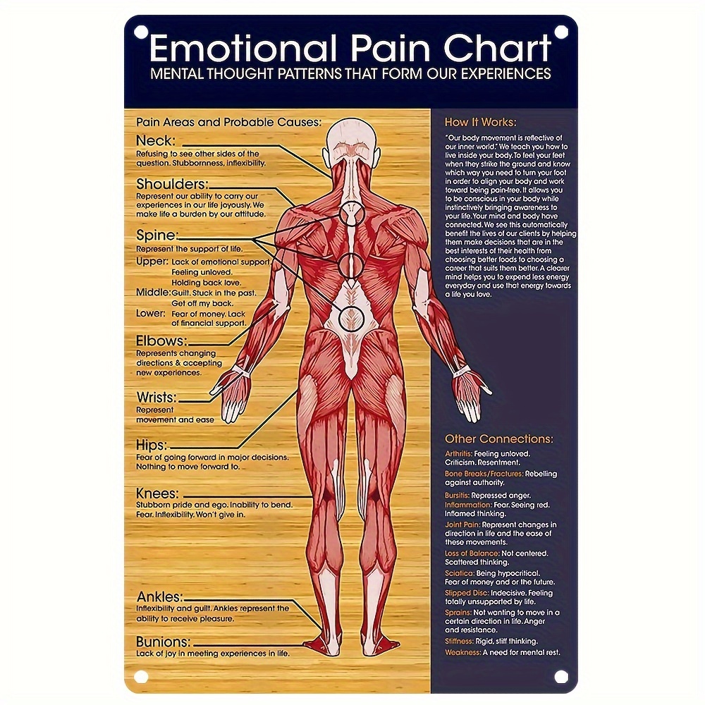 Retro Metal Aluminum Sign Emotional Pain Chart Poster Tin - Temu Canada