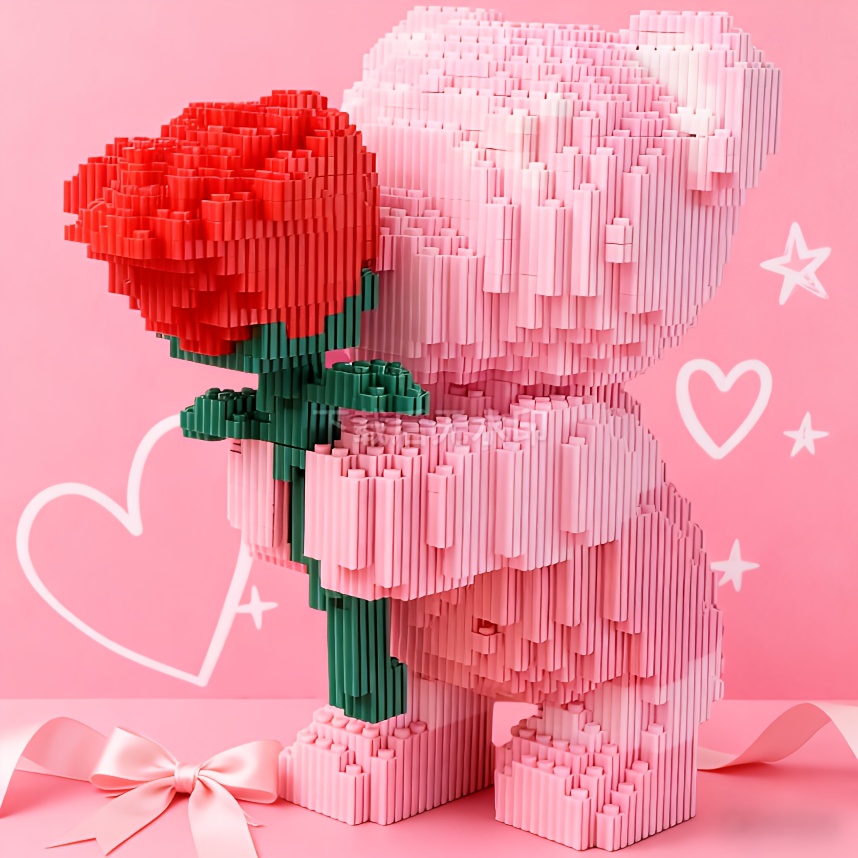 bear building blocks sold on Temu United States