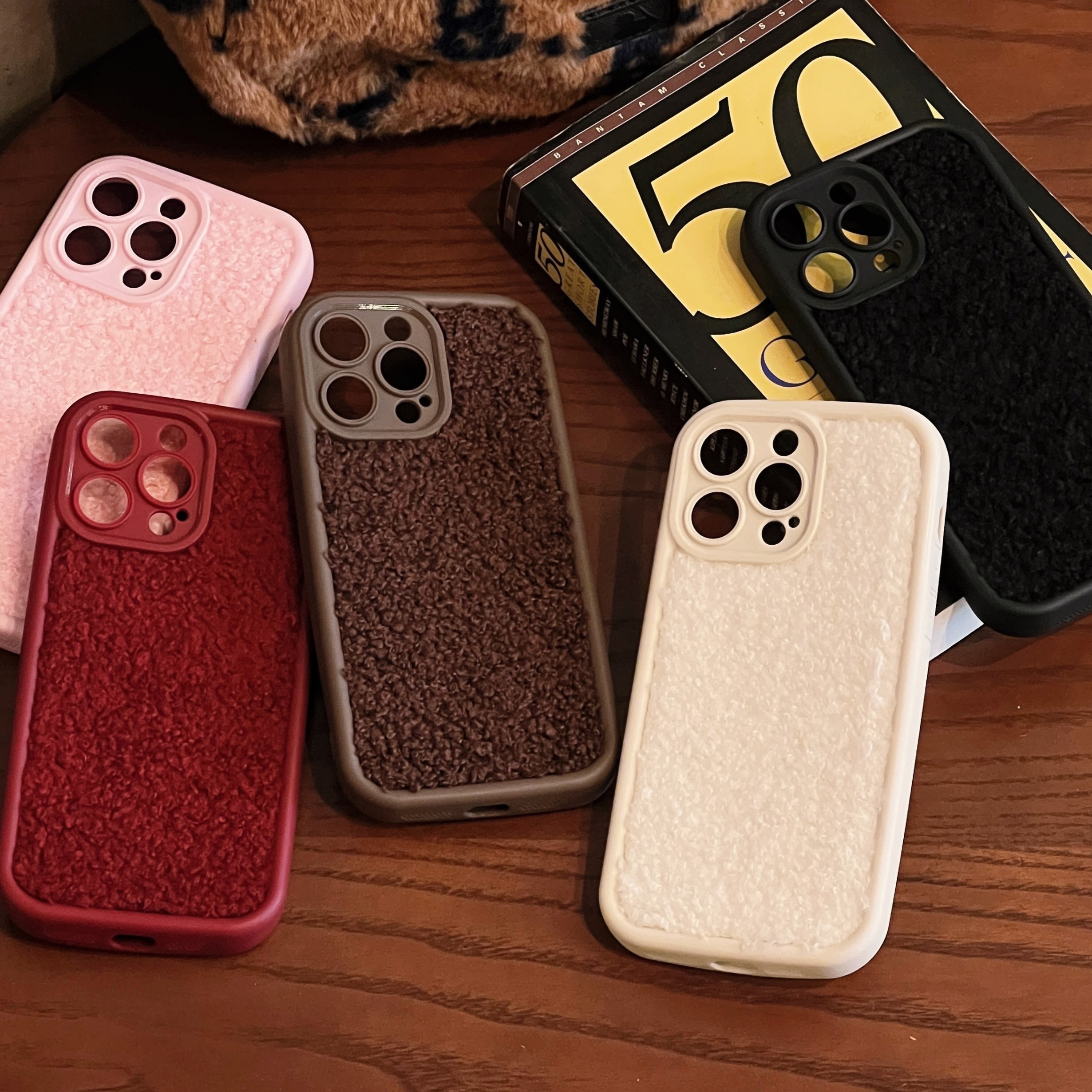 Autumn Winter Lamb Wool Merad Plain Color Multi color 5 - Temu Australia