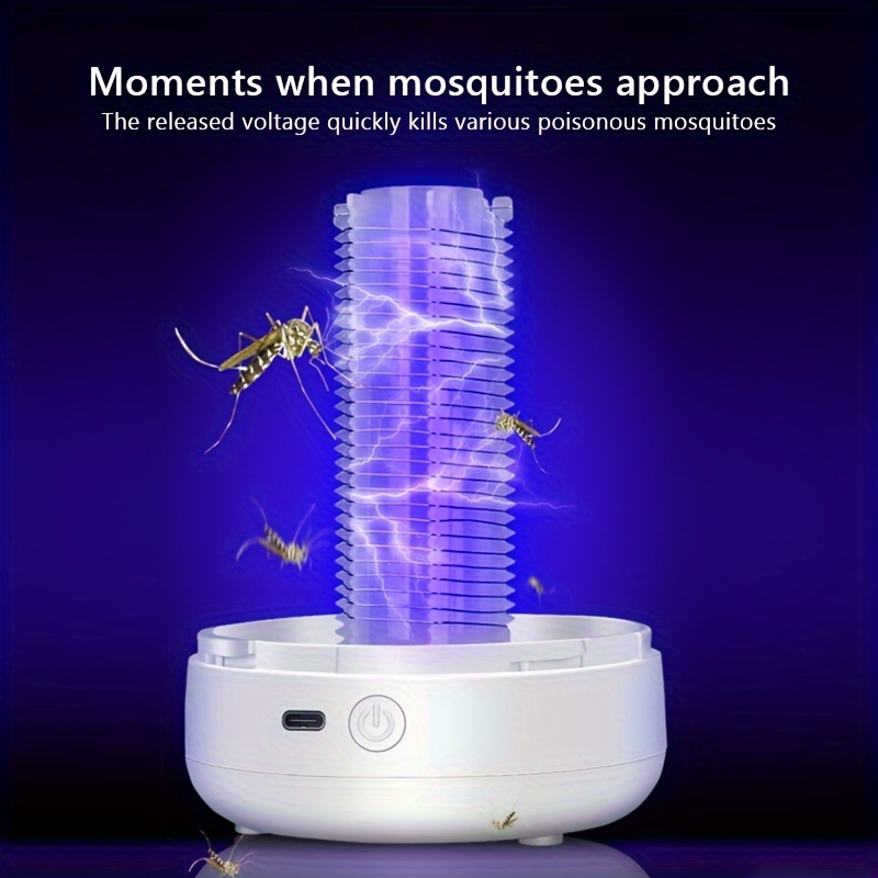 1pc Portable Electric Mosquito Killer Lamp Usb Rechargeable Indoor ...