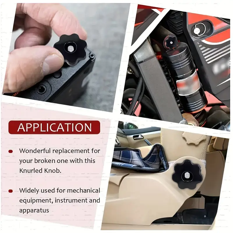M4 M5 M6 M8 M10 M12 Star Hole Knob Female Thread Nut Temu United