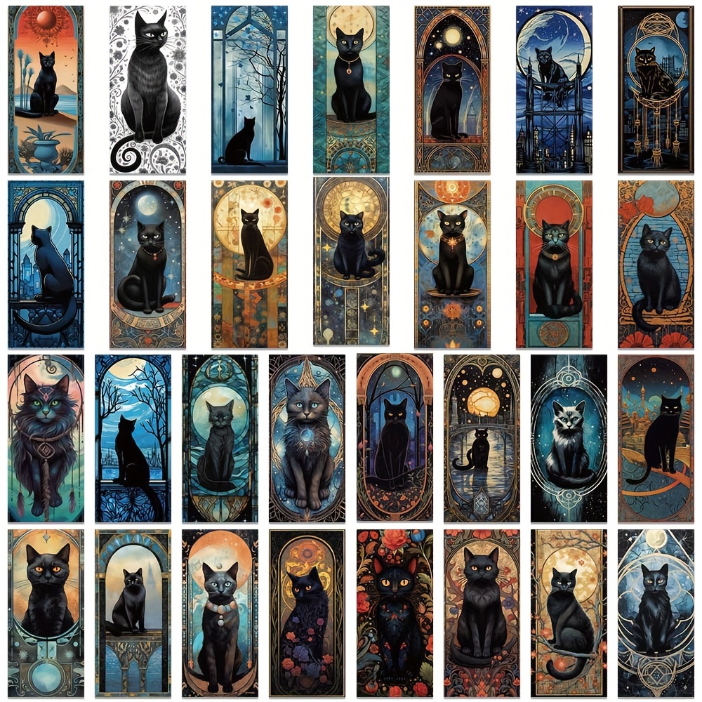 cute cartoon cat stickers pack meme cat fall sticker decals - Temu ...