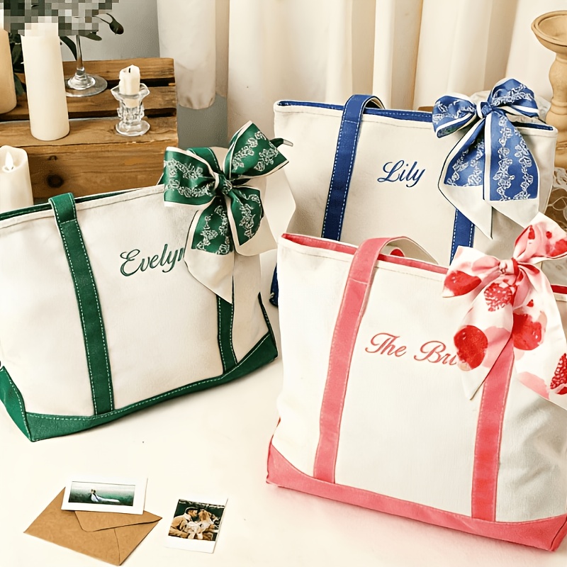 personalized tote bag sold on Temu United States