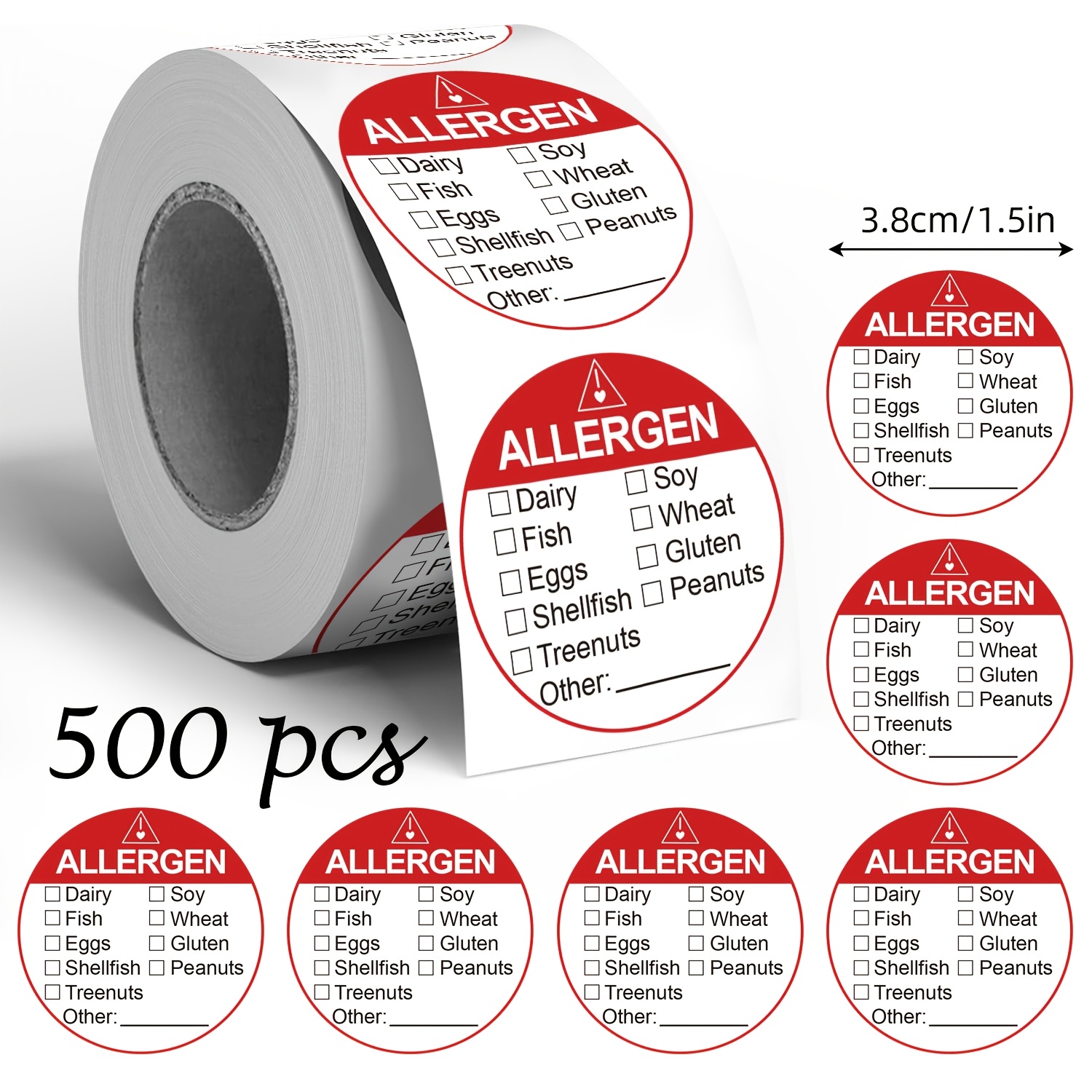 food safety stickers sold on Temu Australia