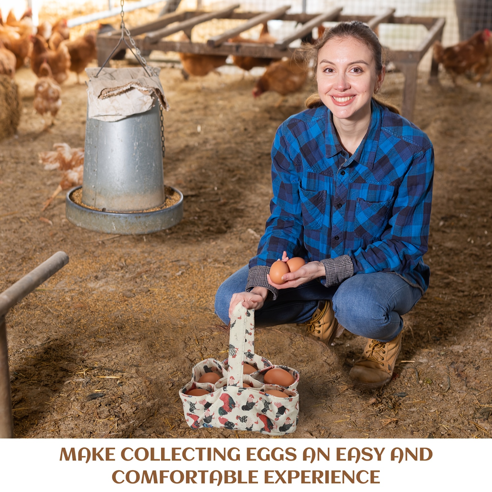 rustic egg baskets plastic farmhouse hen duck goose - Temu