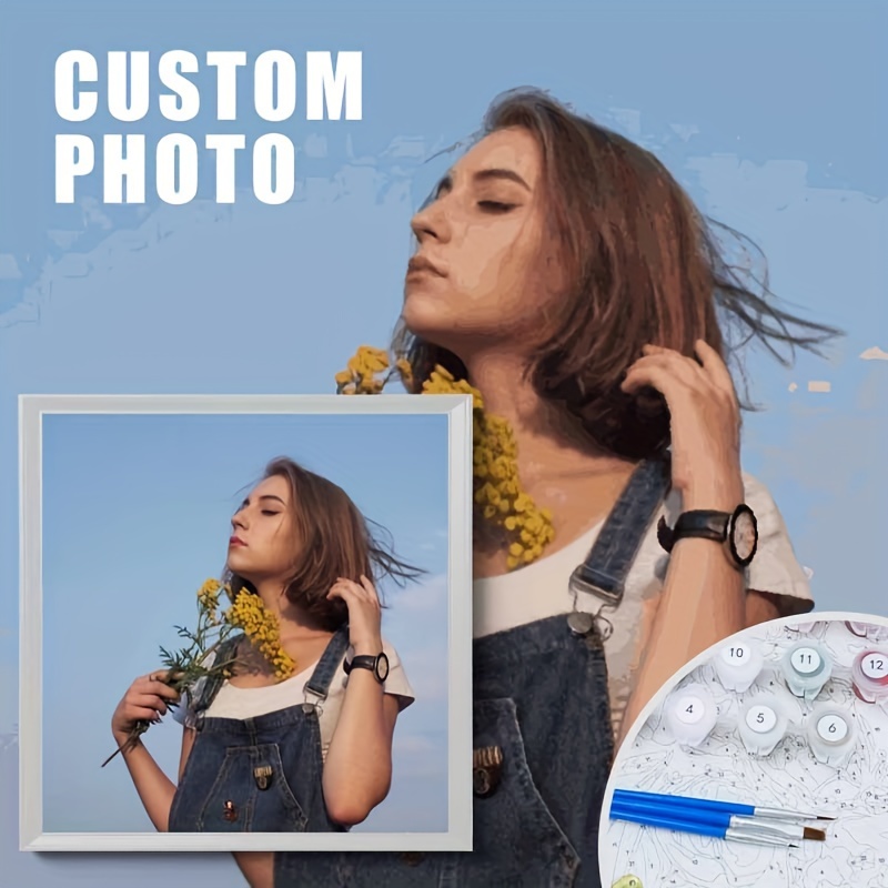 성인을 위한 맞춤형 사진 커스텀 그림 그리기 선물 아크릴 페인트 Diy 개인화된 아트 사진 커스터마이징 당신 Temu Republic Of Korea