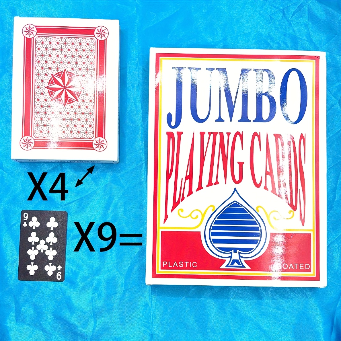 large playing cards sold on Temu United States