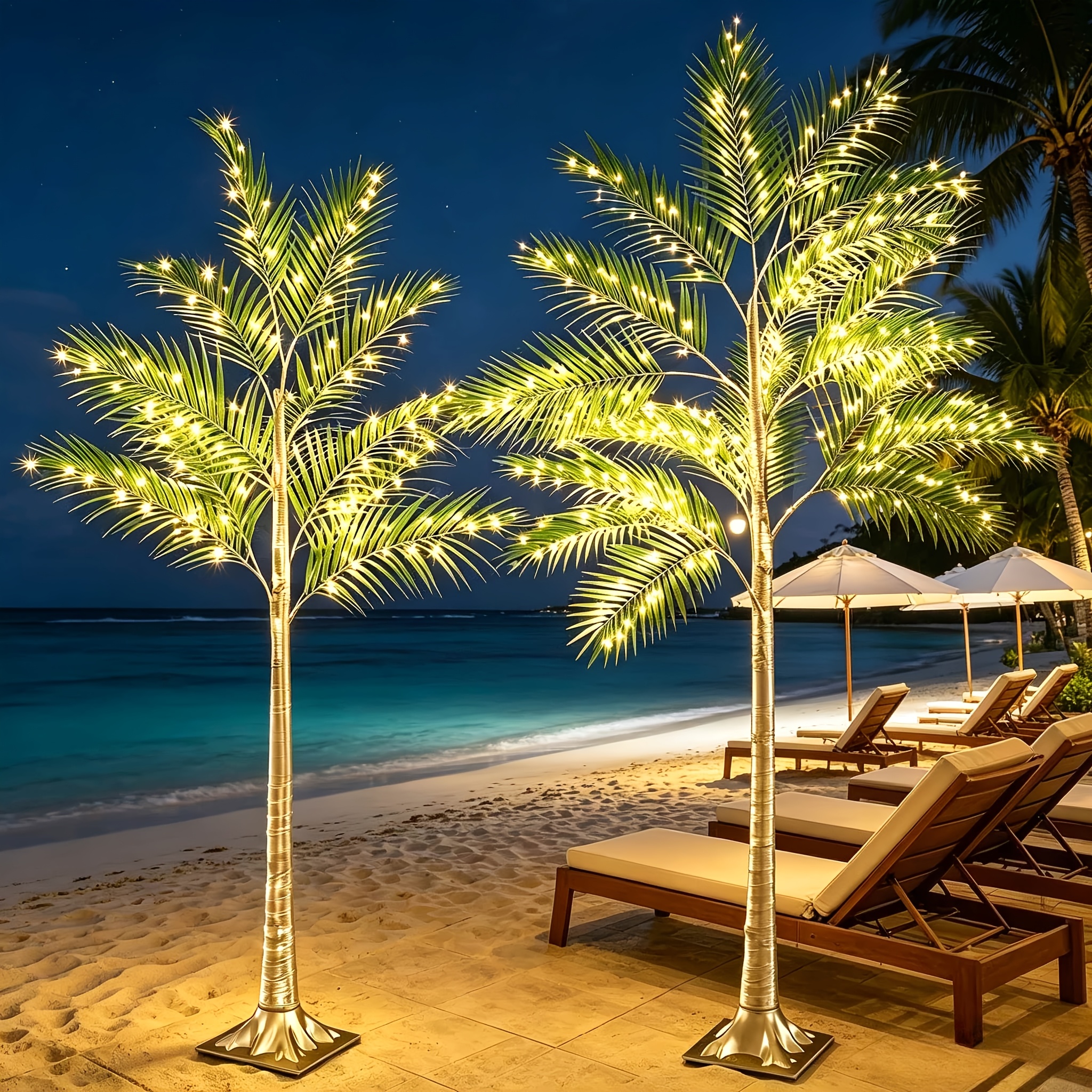 artificial palm trees sold on Temu United States