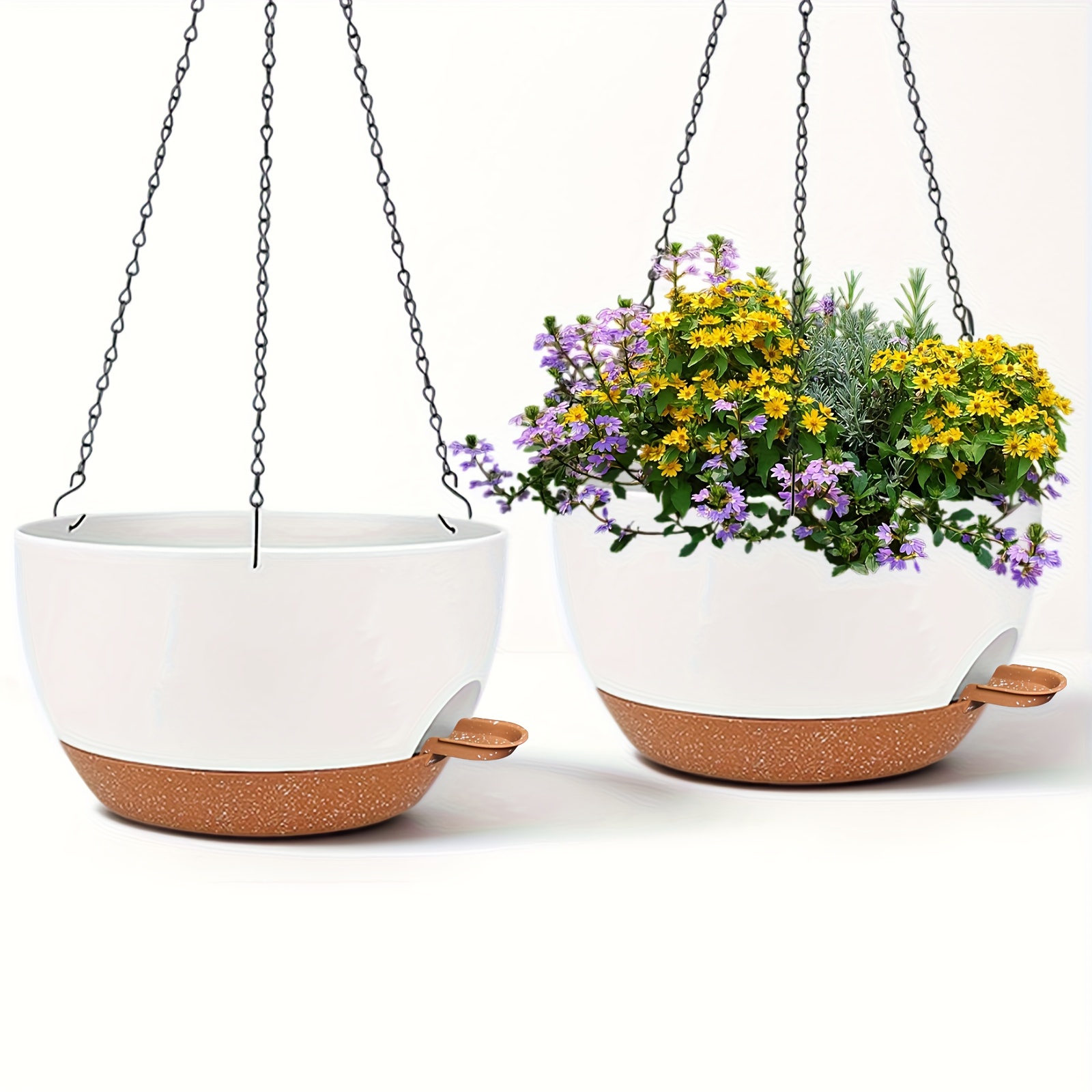 large hanging pots for plants sold on Temu United States