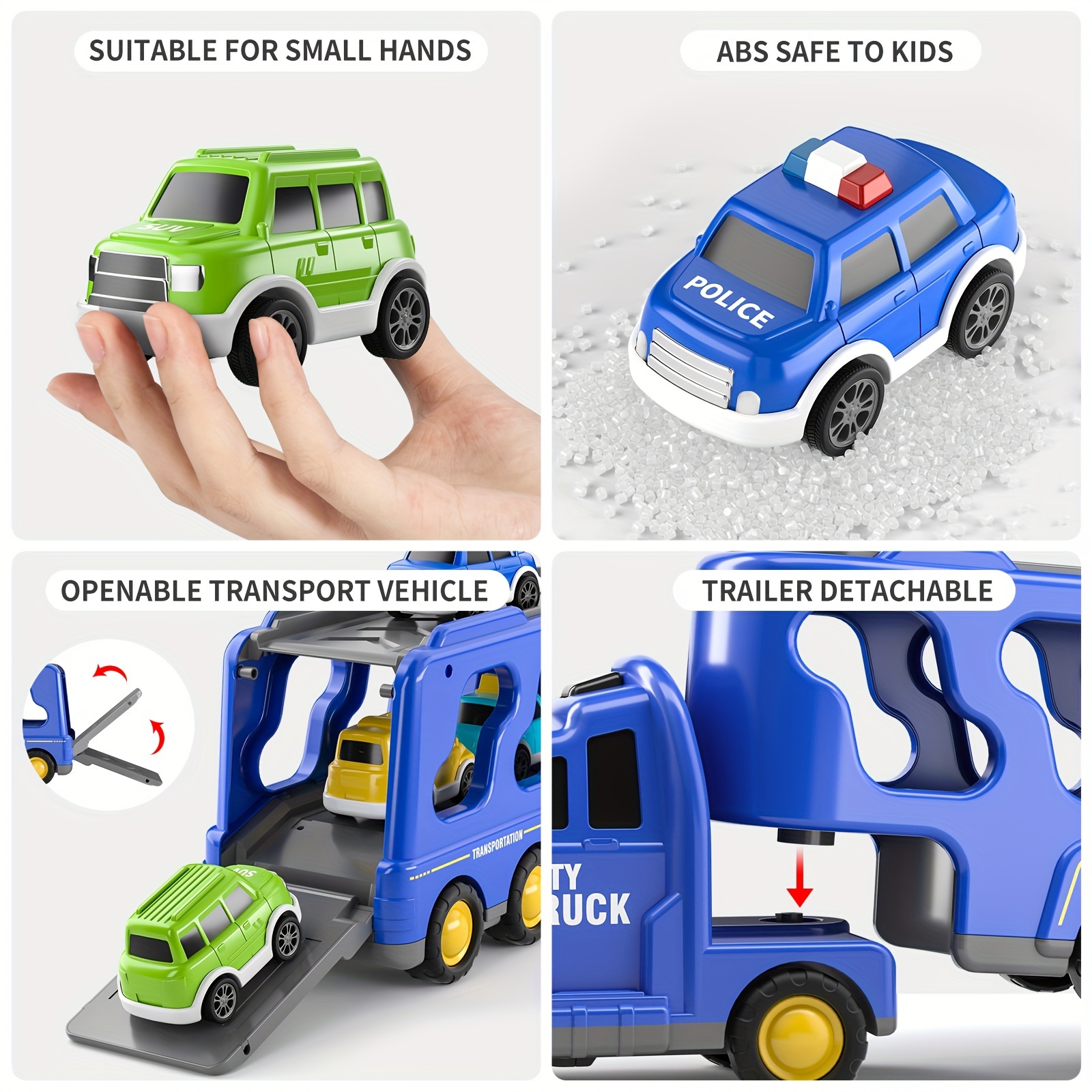 truck toys 3 year old boys 1 carrier truck transport cars Temu Canada