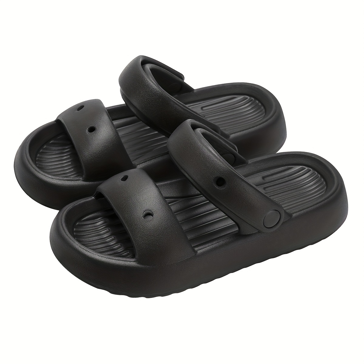 Women s Solid Color Slides Casual Open Toe Soft Sole Summer - Temu Canada