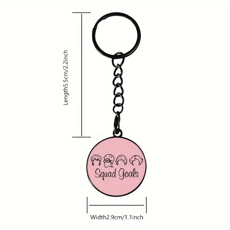 Squad Goals Cool Keychain Motorcycle Car Backpack Chaveiro - Temu Australia