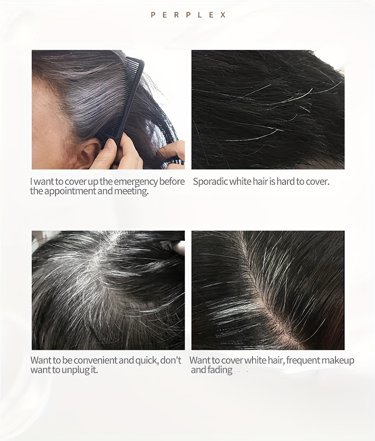 Unisex adult One time Hair Dye Pen Instant Grey Hair Cover - Temu