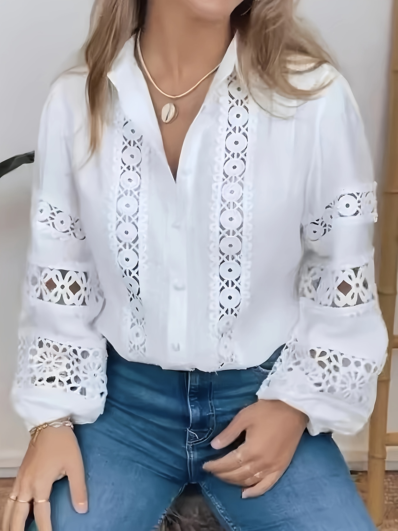 elegant blouses sold on Temu United States