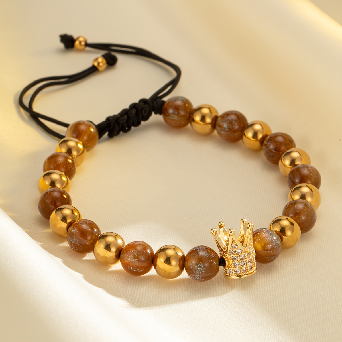 Unique Multi Color Beads Crown Design Bracelet Vintage - Temu United ...