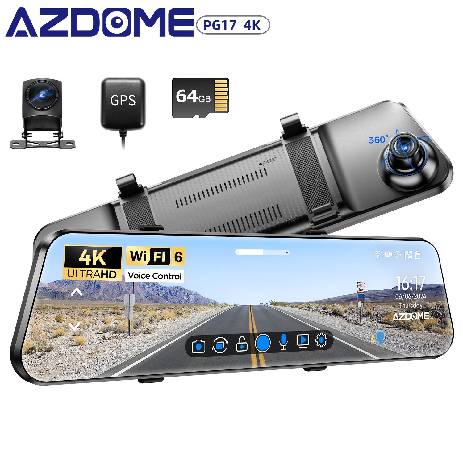 dash cameras sold on Temu United States