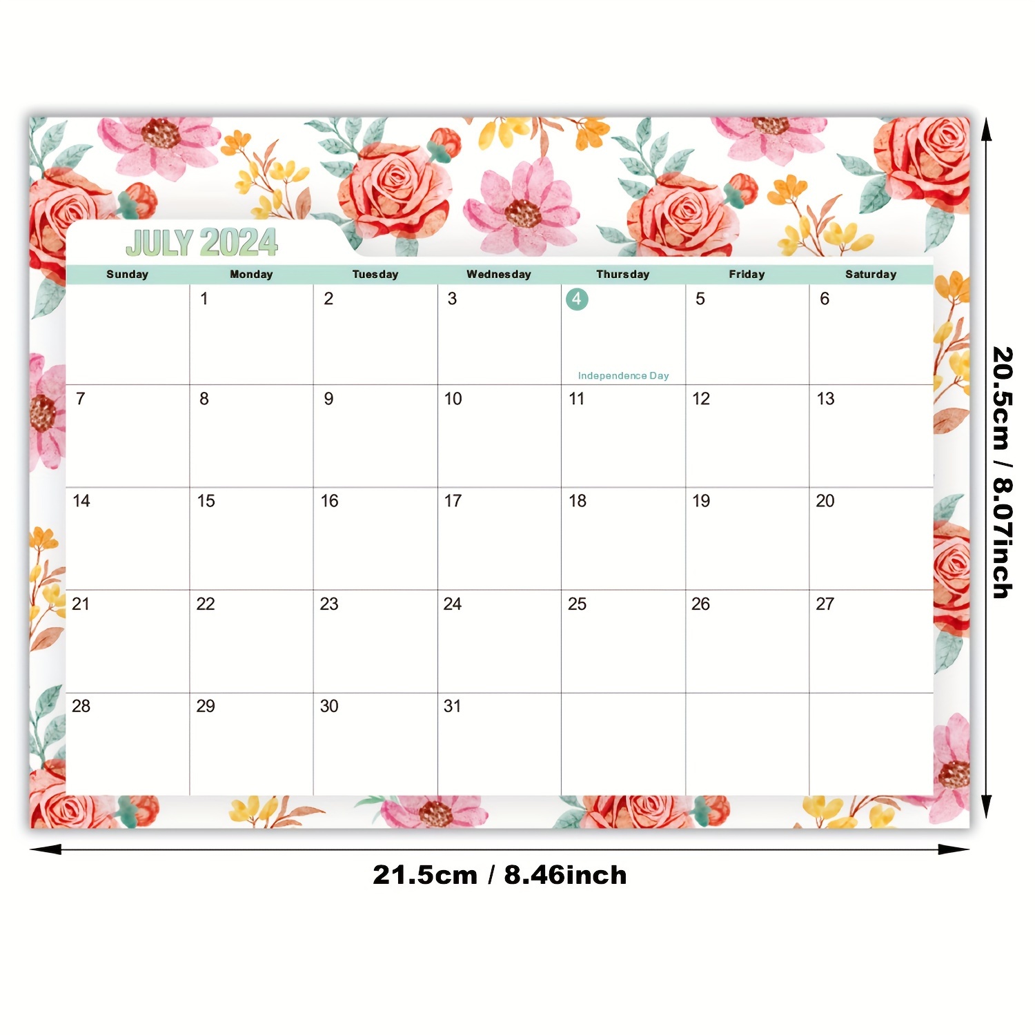 Desk Calendar 2024 2025 18 month July 2024 december - Temu Australia