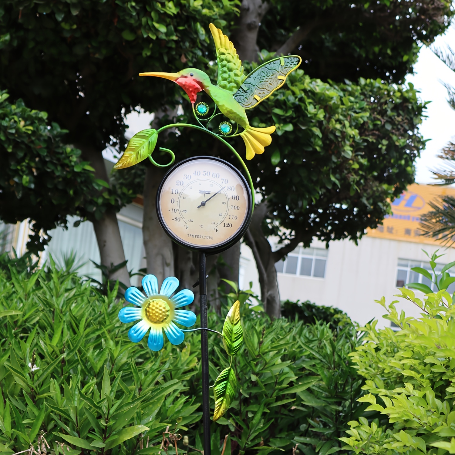 Solar Garden Thermometer