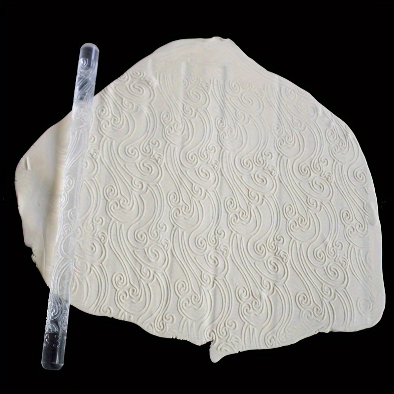 Polymer Clay Wave Pattern Embossing Acrylic Roller Tool For Ceramic ...