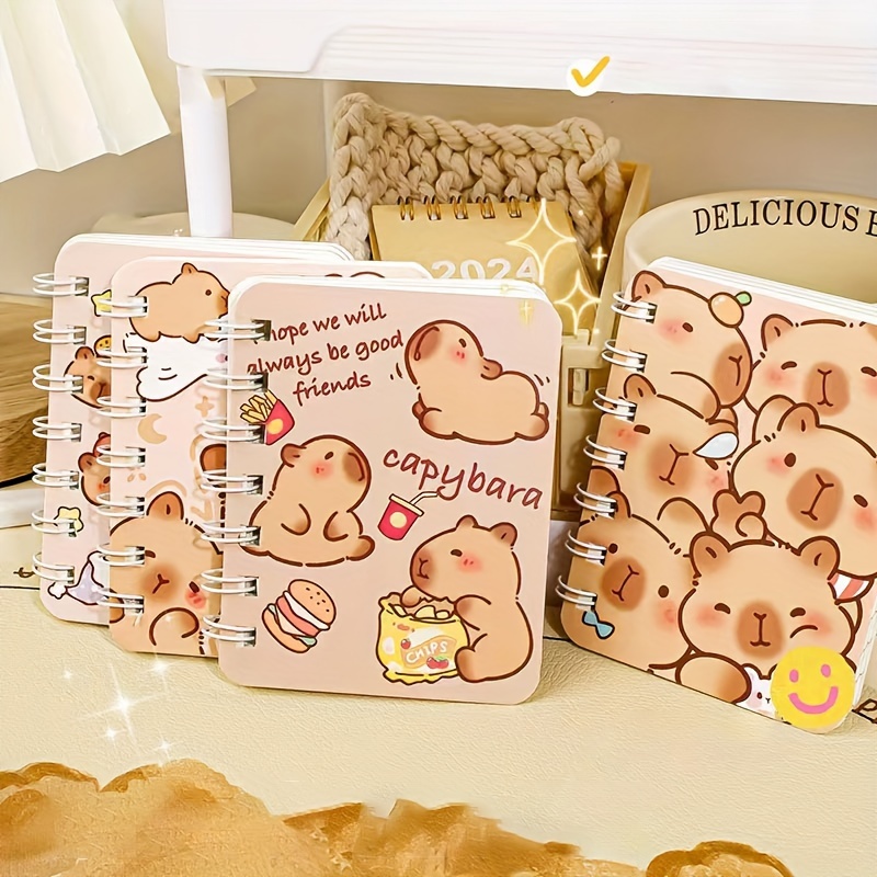 Cute Capybara Spiral Notebooks Hard Cover Boho Animal Theme - Temu ...