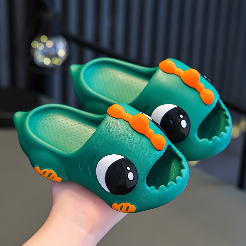 Cartoon Dinosaur Open Toe Slippers Non slip Beach Pool - Temu United Kingdom