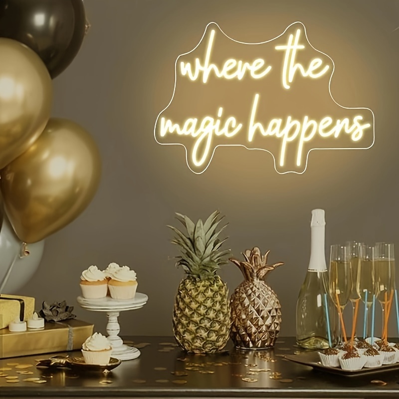 Neon Sign Led Light Signs Wall Decor Usb - Temu