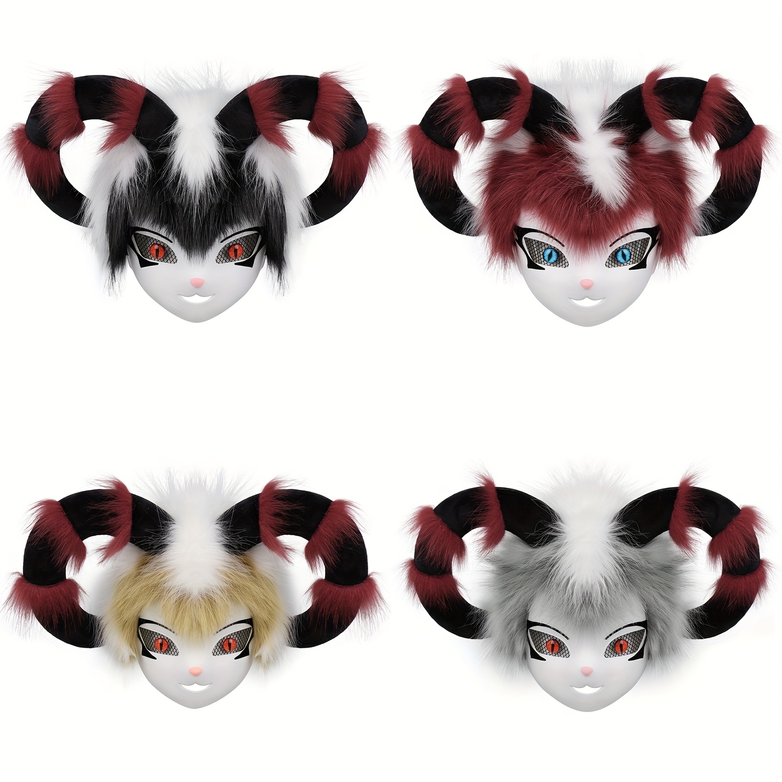 mask therian fox sold on Temu United States