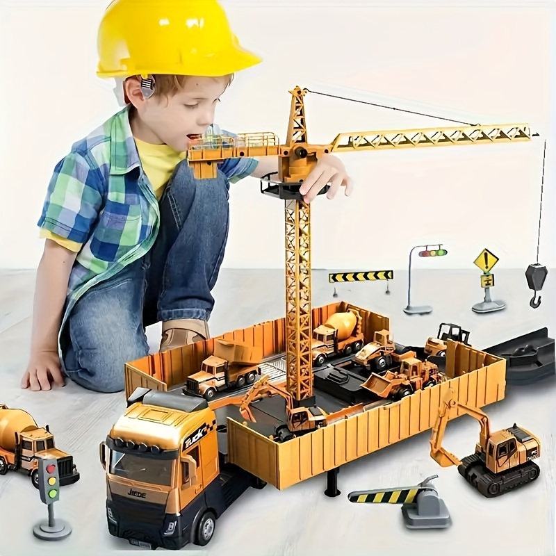 Boys Toys Age 4-6 Heavy Duty Construction Toy Set - Metal Dump Truck ...