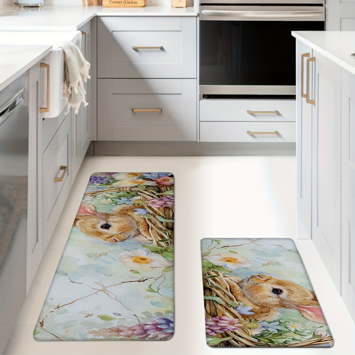 Rabbit Kitchen Mats Non slip Durable Bathroom Pads Floor - Temu Australia