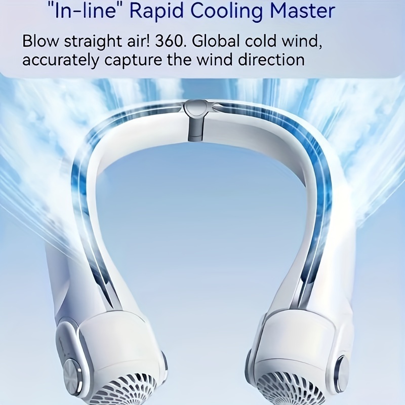 New Halter Fan Carry Portable Lazy Leafless Hanging Neck - Temu