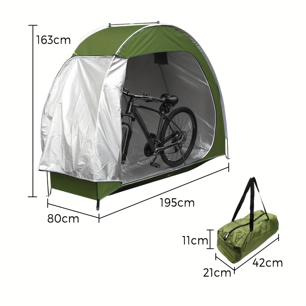 Outdoor Bike Storage Tent 210d Oxford Fabric Waterproof - Temu