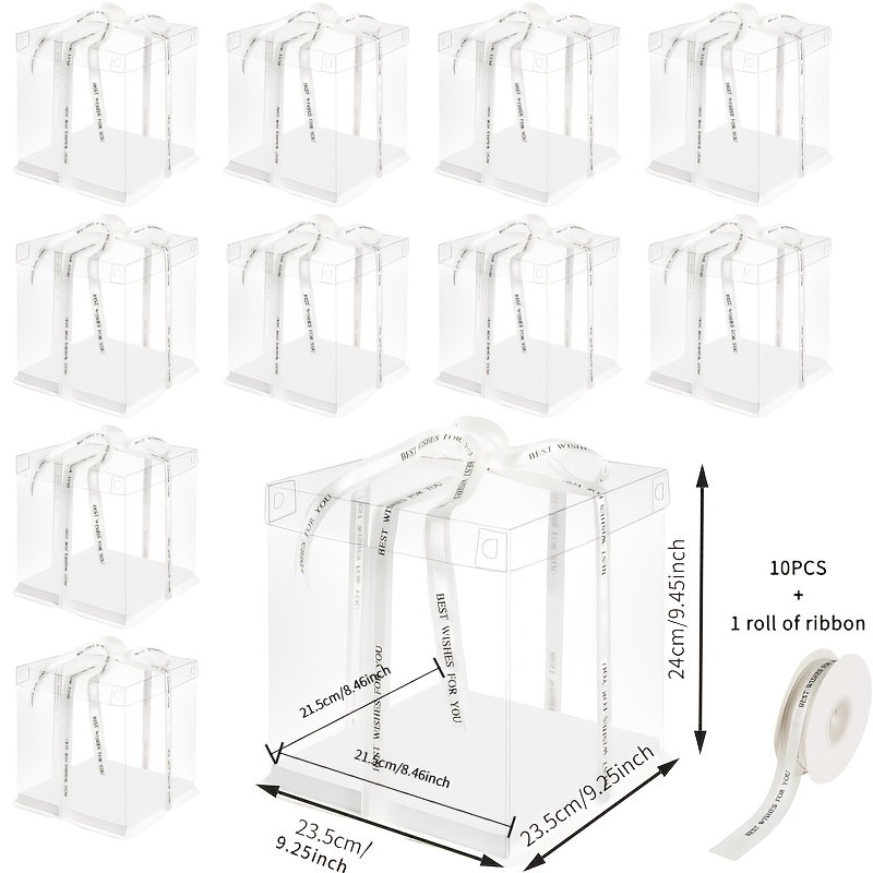 clear gift boxes sold on Temu United States