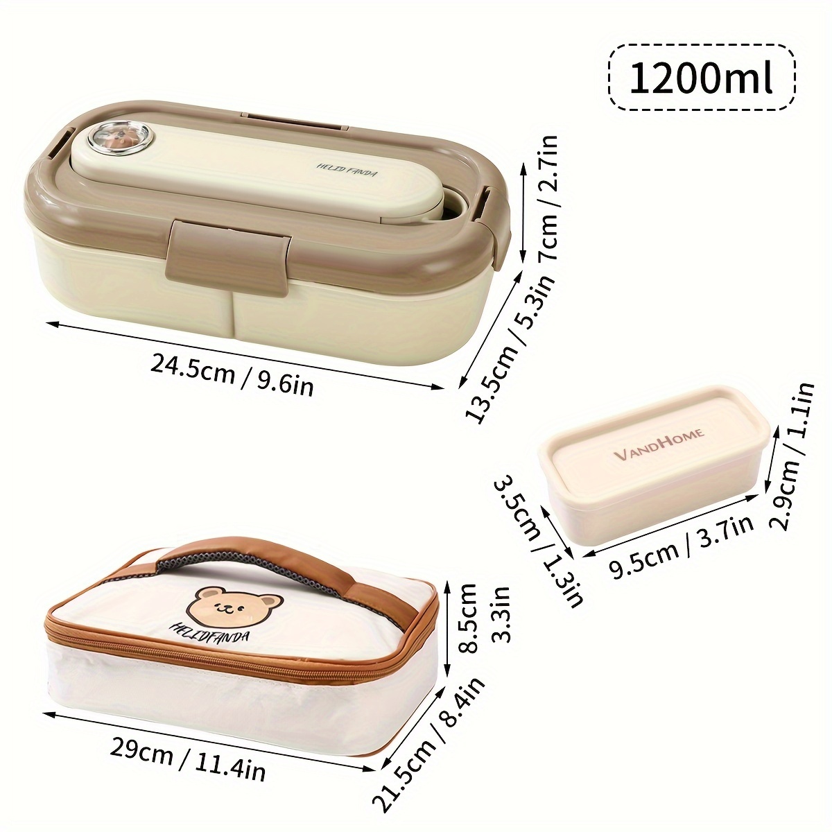 Portable Plastic Microwave Oven Heated Bento Box Leakproof - Temu New ...