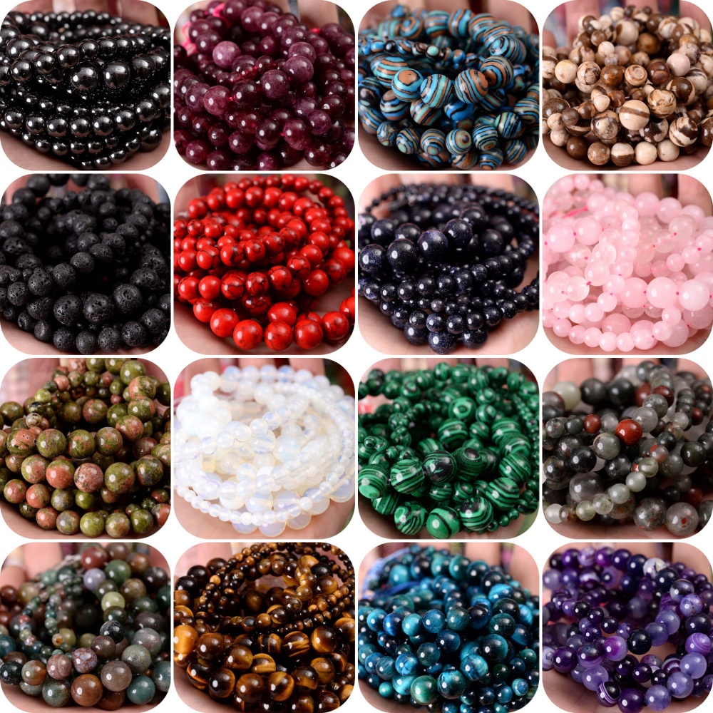 natural stone beads sold on Temu United States