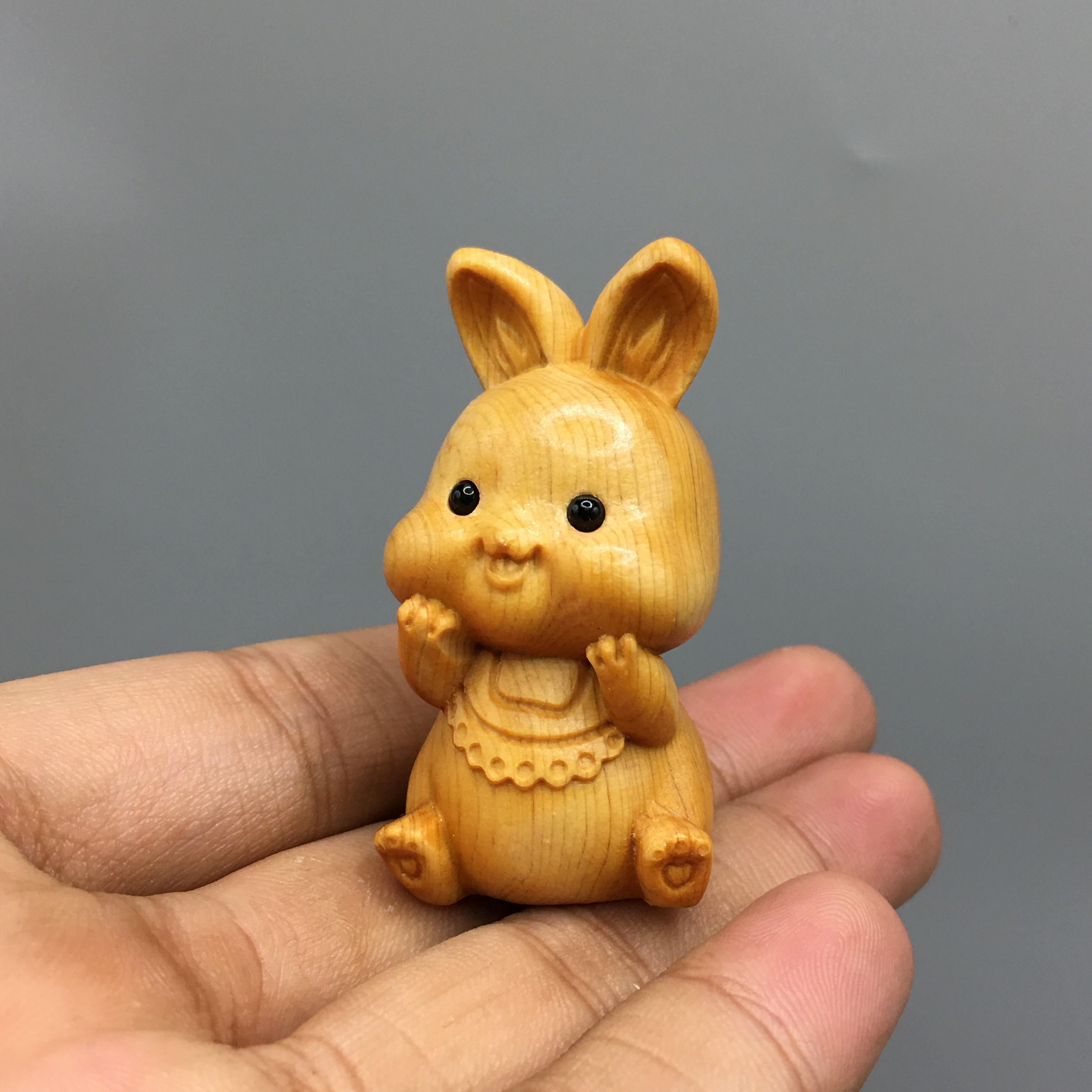 Hand carved Wooden Zodiac Rabbit Figurine Chinese Astrology - Temu