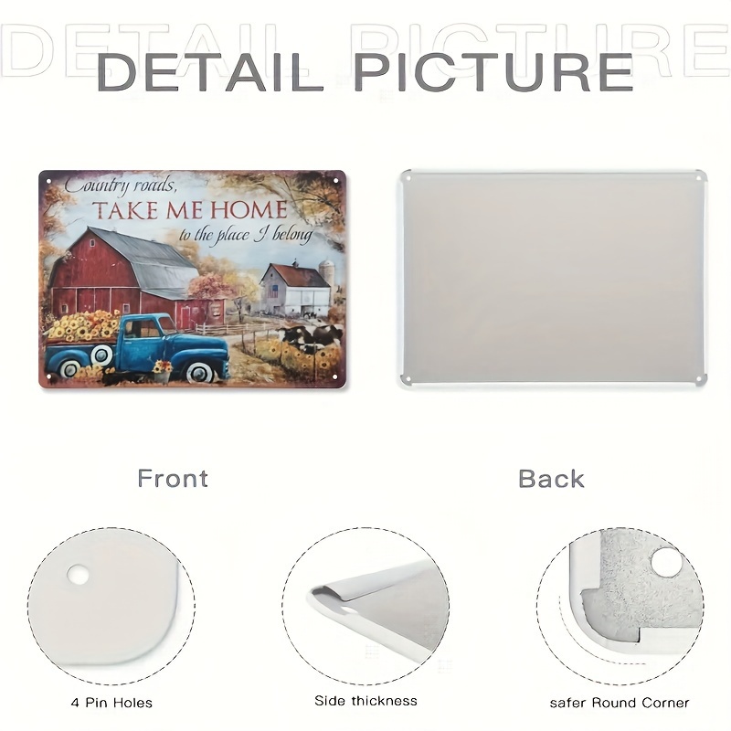 Rustic Vintage Tin Sign " " Waterproof - Temu