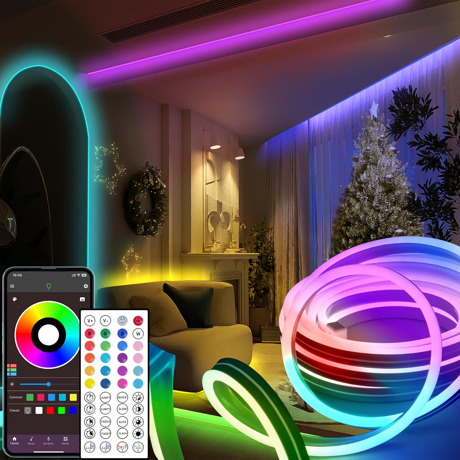 led lights sold on Temu United States