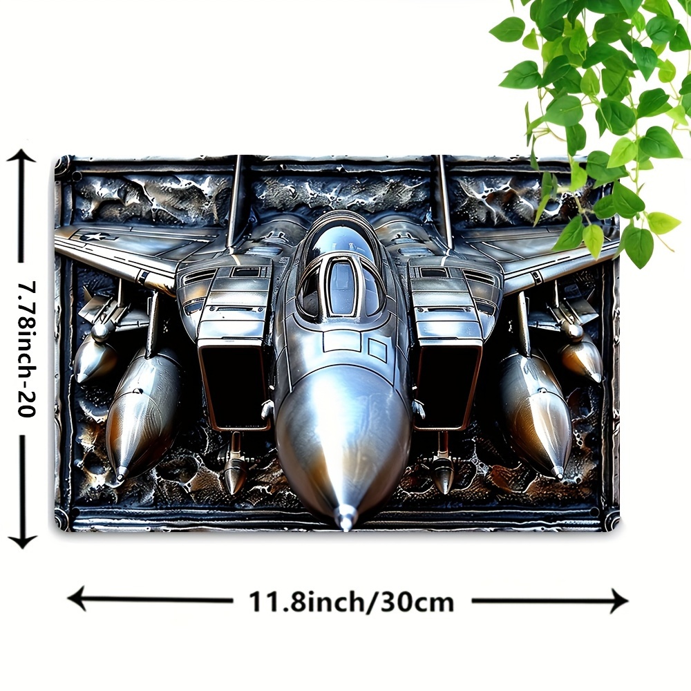 Vintage Metal Fighter Jet Wall Art: Multi purpose Decorative - Temu ...