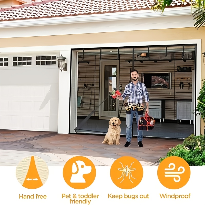 garage screen door sold on Temu United States